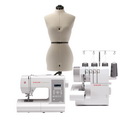 Singer 7470 Sewing Machine & 14CG754 Serger with Dress Form Combo