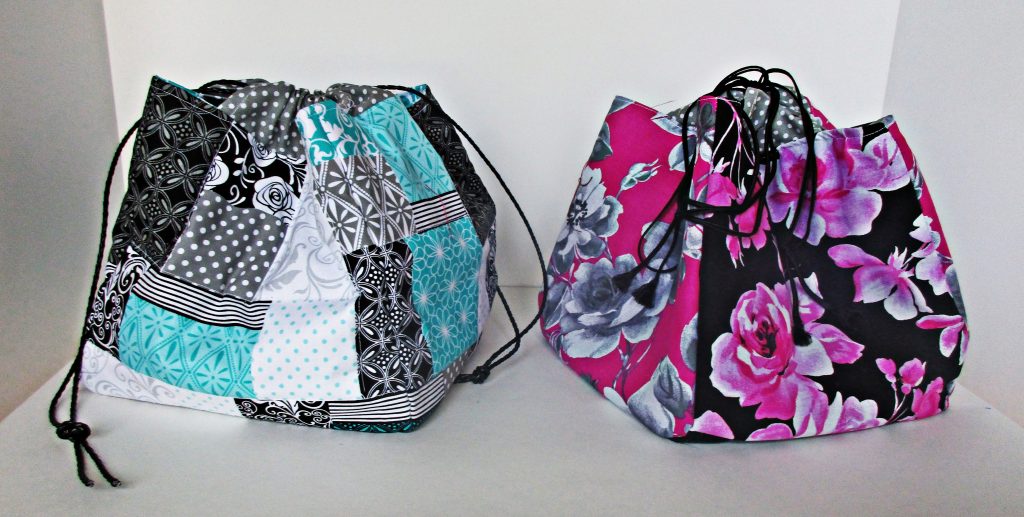 Tutorial: More Kinchaku Japanese Drawstring Bags | SewingMachinesPlus ...